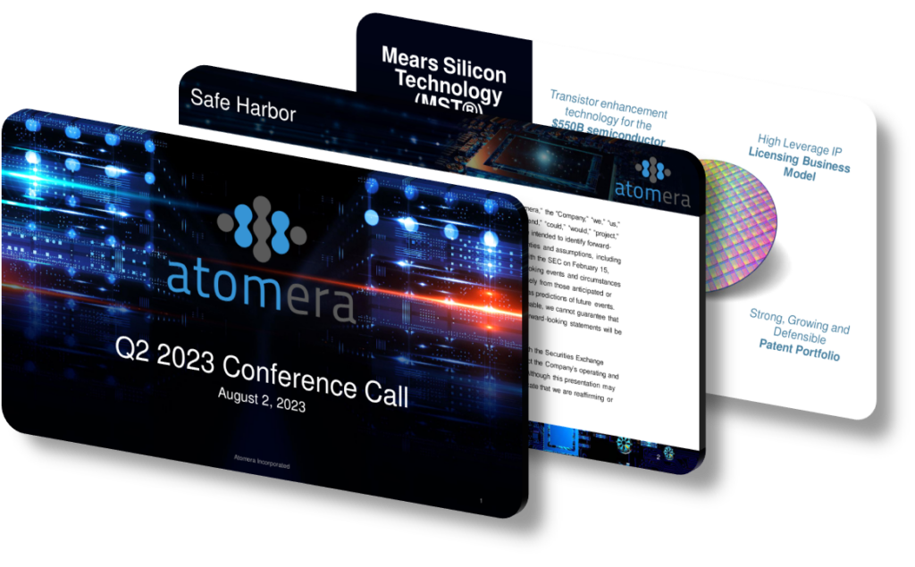 Q2 2023 Atomera Presentation: MST Market Impact Highlighted | SlideGenius