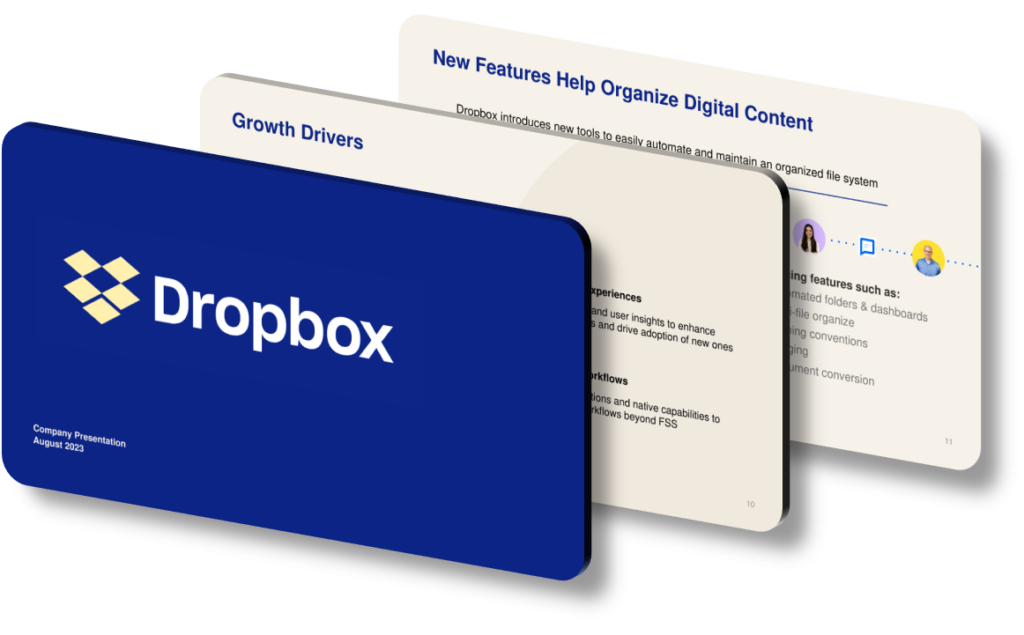 Dropbox's Aug 2023 Presentation: Unveiling Strategic Growth | SlideGenius