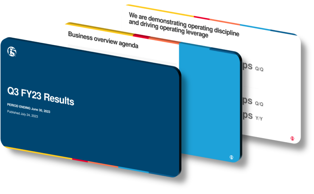 F5's Q3 FY23 Tech Solutions Success: A Presentation Design Insight ...