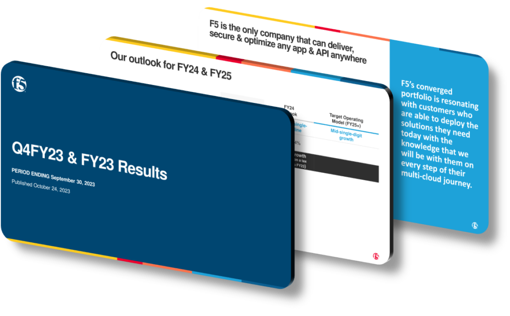 F5 FY23 Presentation Design: Key Performance Insights Communication ...