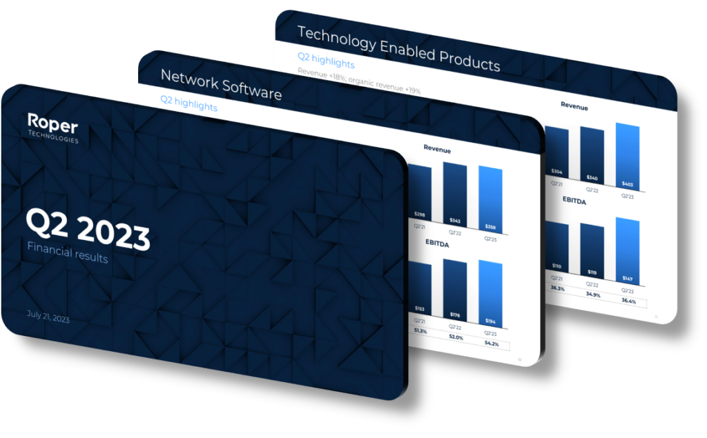 Fortive's Q2 2023 Presentation Design: Showcasing Financial Growth ...