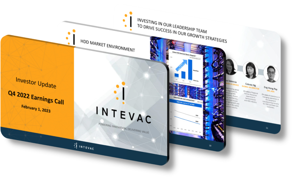 Innovative Tech Solutions Highlighted by Intevac's Presentation Design ...