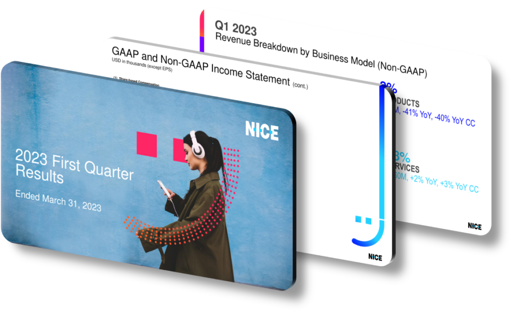 Q1 2023 NICE Presentation Design: Strategic Growth & Revenue Trends ...