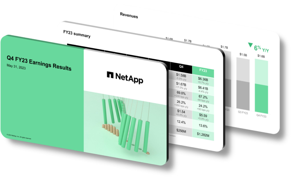 NetApp Q4 FY23 Presentation: Innovations & Sustainability - SlideGenius
