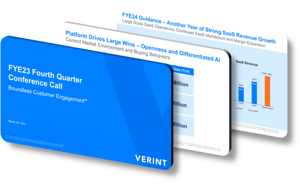 Effective SaaS Growth: Verint Systems' Presentation Design | SlideGenius