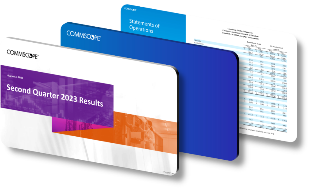 How Does CommScope's Q2 2023 Presentation Design Convey Strategic ...