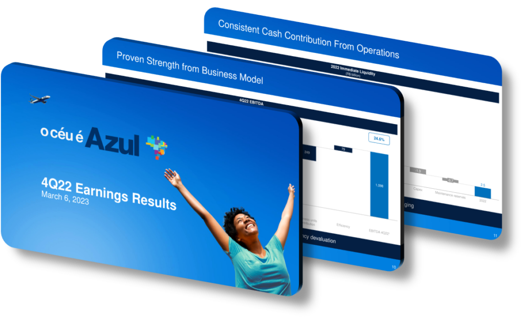 What Makes Azul Airlines' 4Q22 Presentation Design So Effective in ...