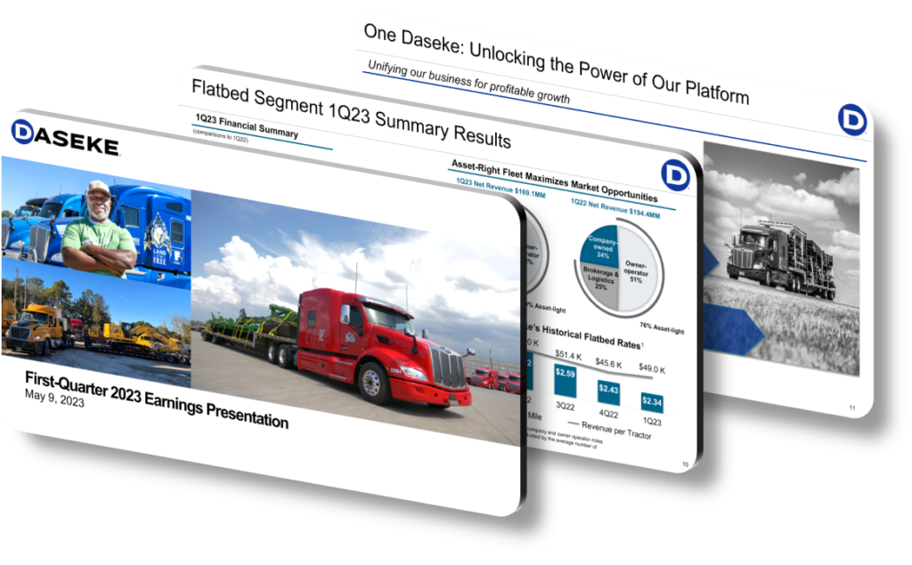 Daseke Q1 2023 Presentation: Strategic Freight Solutions Highlighted ...