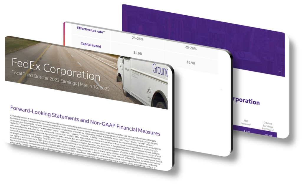 Effective Q3 2023 FedEx Presentation Design: Strategic Progress ...
