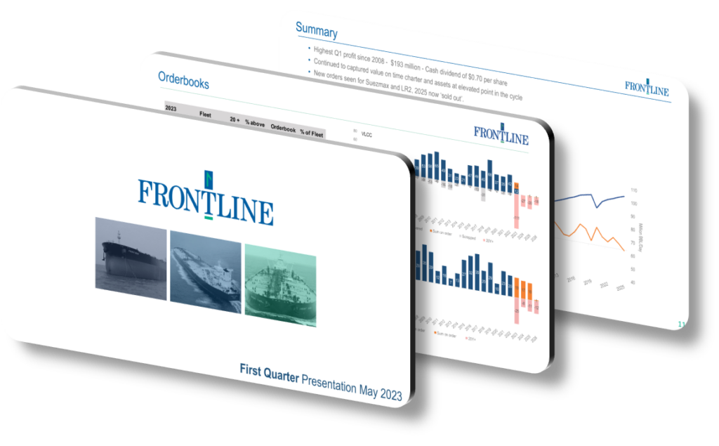 May 2023 Financial Highlights via Frontline's Presentation Design ...