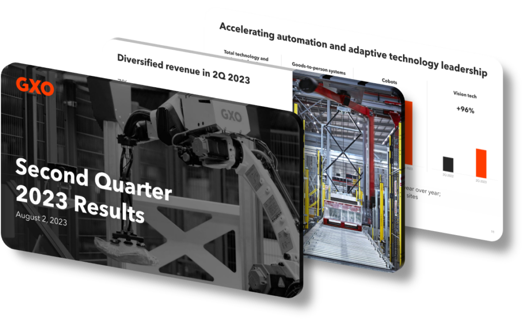 GXO Logistics Presentation Design: Unveiling Supply Chain Insights | SlideGenius